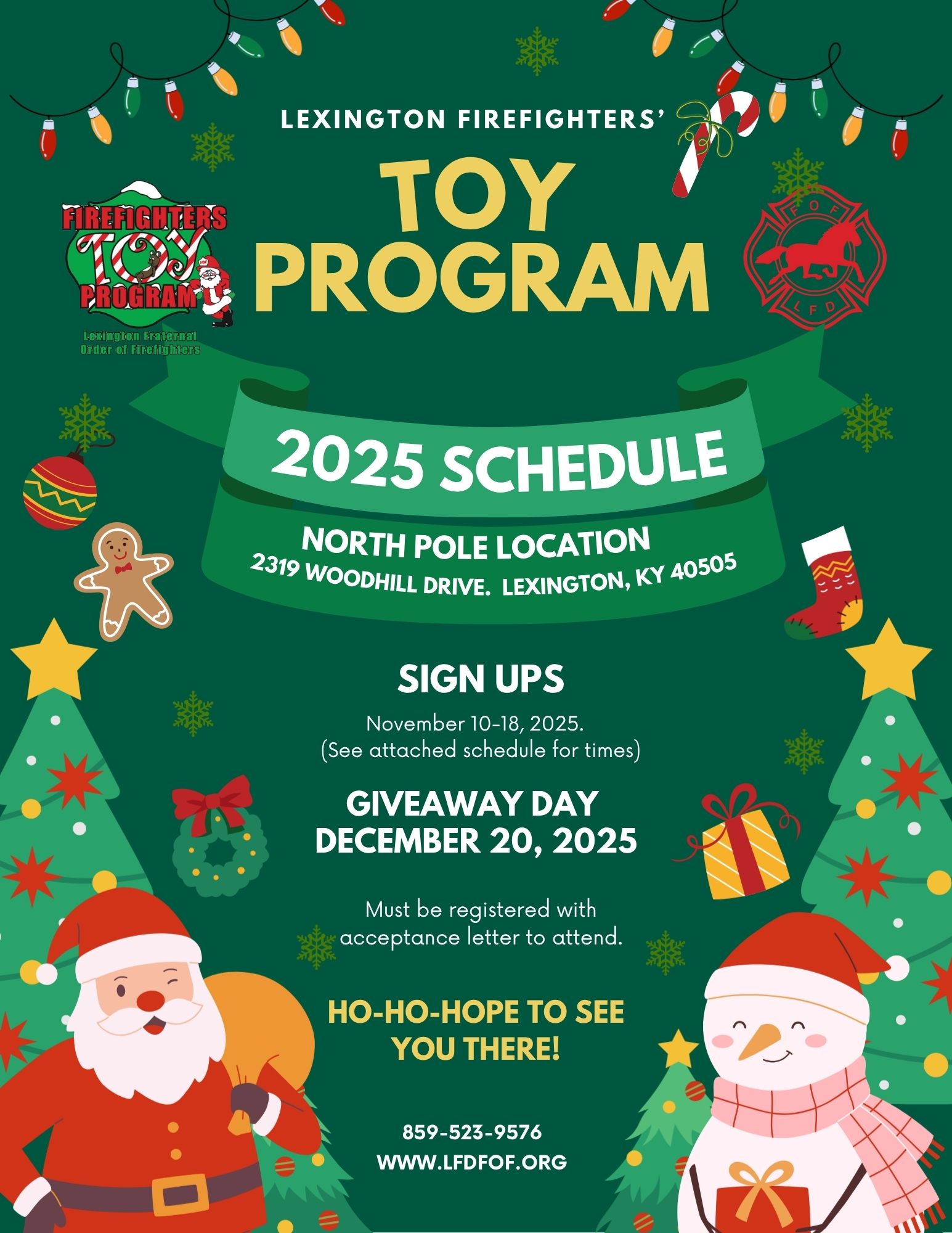 Lexington Firefighter’s Toy Program – Lexington Fraternal Order of ...
